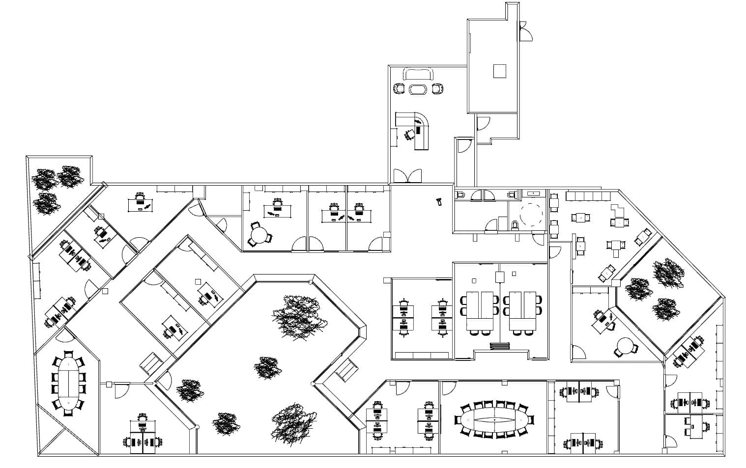Plan d'aménagement de bureau, plan d'aménagement tertiaire, space planning
