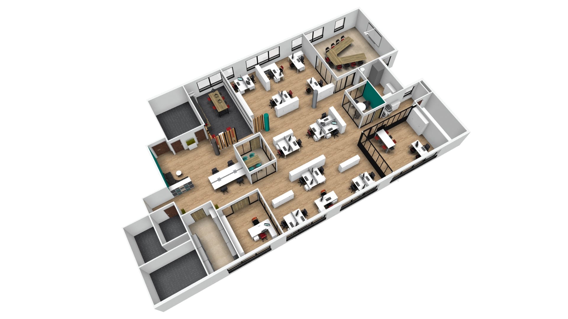 Plan d'aménagement de bureau, plan d'aménagement tertiaire, space planning
